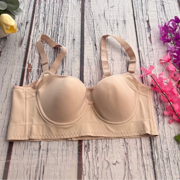 Funnpnn | Intimates & Sleepwear | Womens Deep Cup Skin Bra Hide Back ...